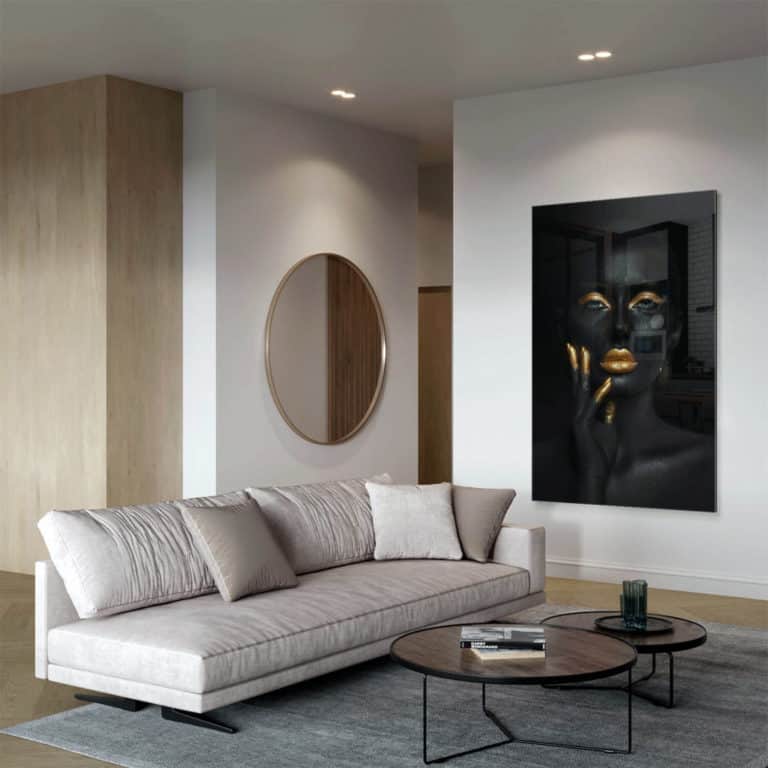 Golden Woman I – Glass // 40x60 cm - Wallfield©